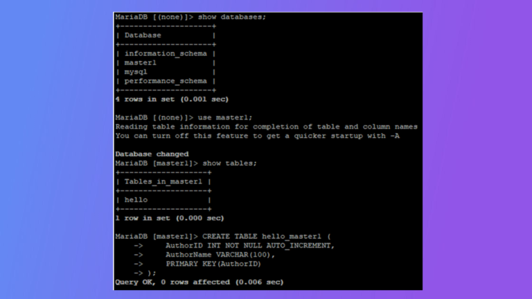 Setup a Master-to-Master Replication Between two MariaDB | Ultahost ...
