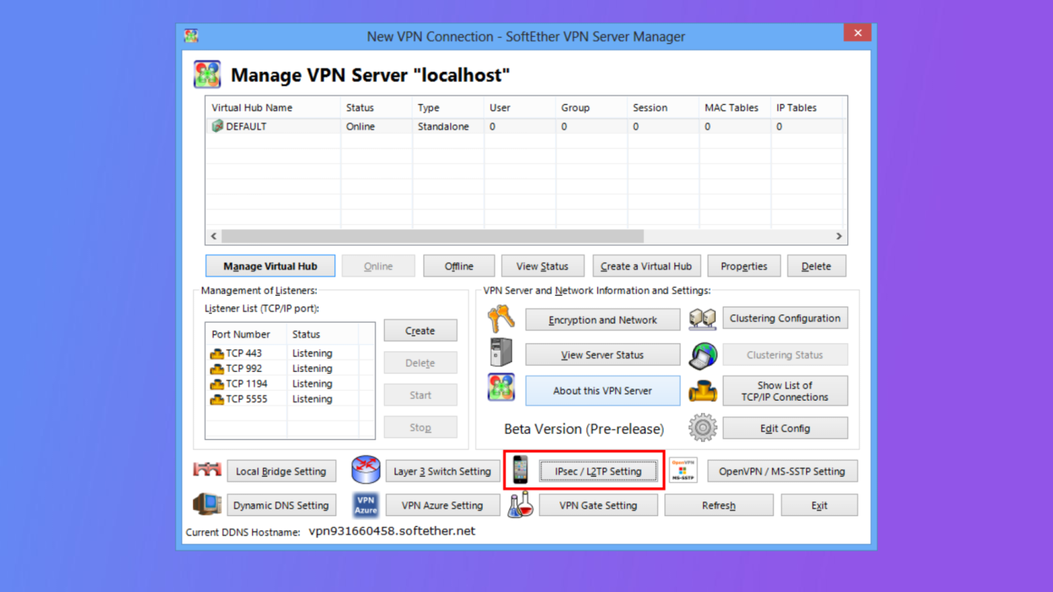 Setting Up OpenVPN, L2TP/IPSec & SSTP VPN Using SoftEther | Ultahost Knowledge Base