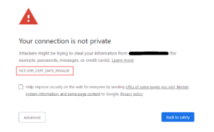 What is NET::ERR_CERT_DATE_INVALID Error and how can you fix it