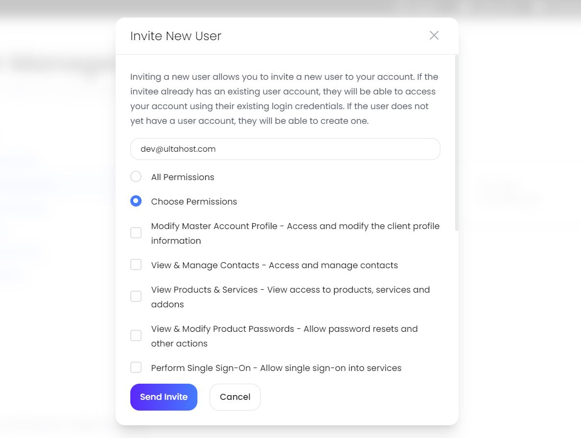Add users to your account | Ultahost Knowledge Base