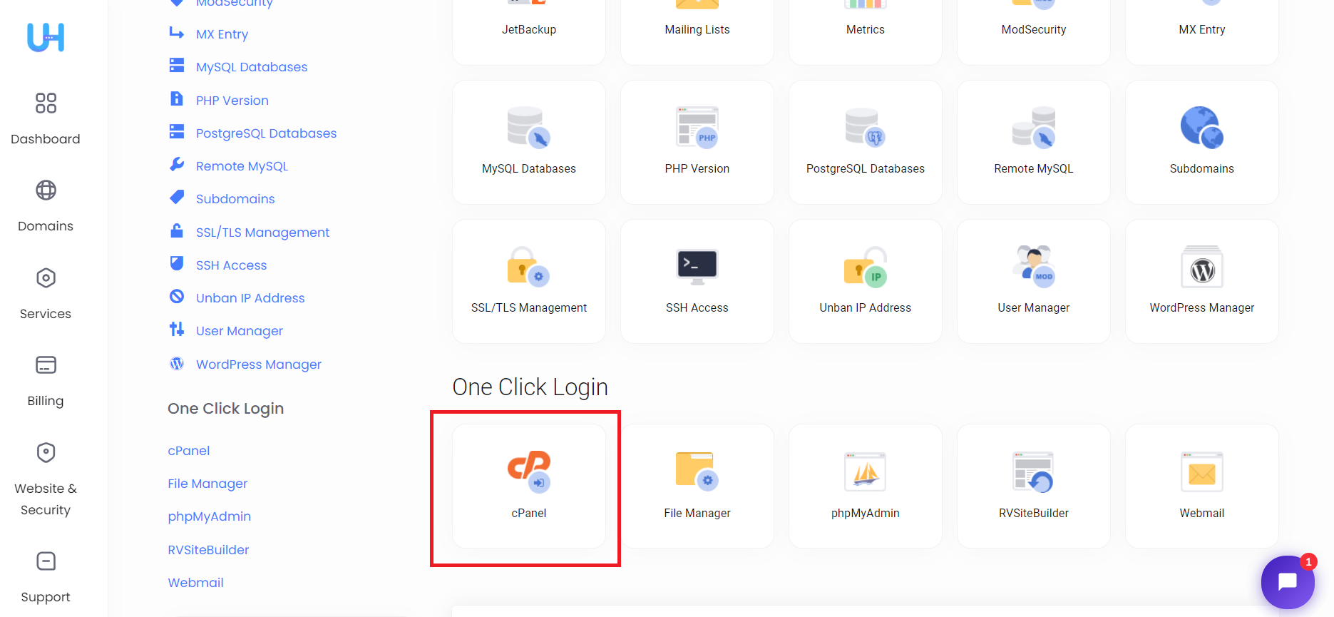Log into cPanel in Shared Hosting | Ultahost Knowledge Base