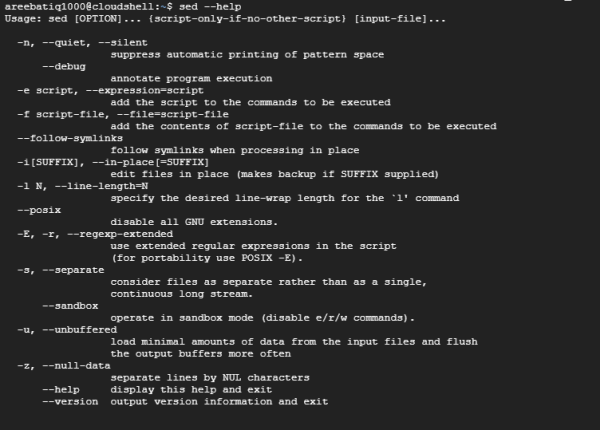 Understanding Sed Command in Linux for text editing