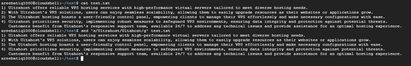 Understanding Sed Command in Linux for text editing