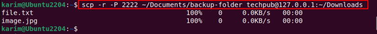Copying Files from Local to Remote Server with SCP on Ubuntu 22.04