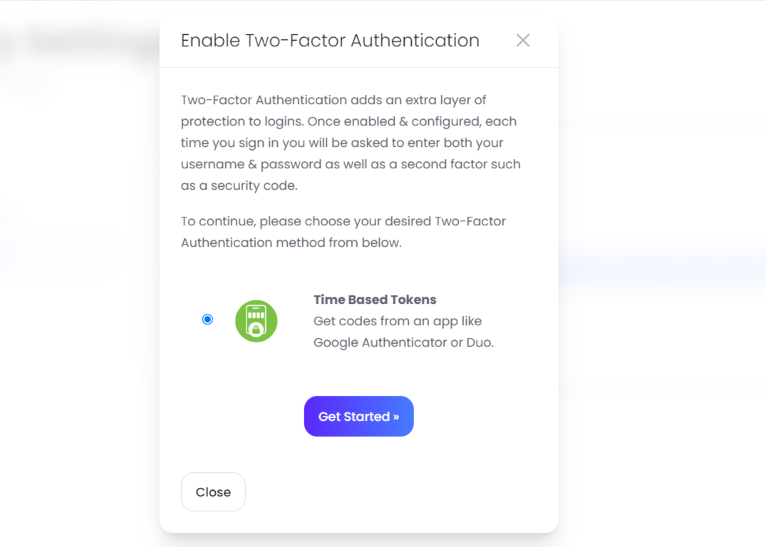 Enable / Disable Two Factor Authentication (2FA) | Ultahost Knowledge Base