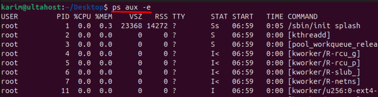 Mastering Process Management with Linux ps aux Command | Ultahost ...