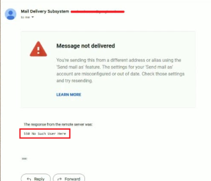 How to Fix the "550 No Such User Here" Email Error | Ultahost Knowledge ...