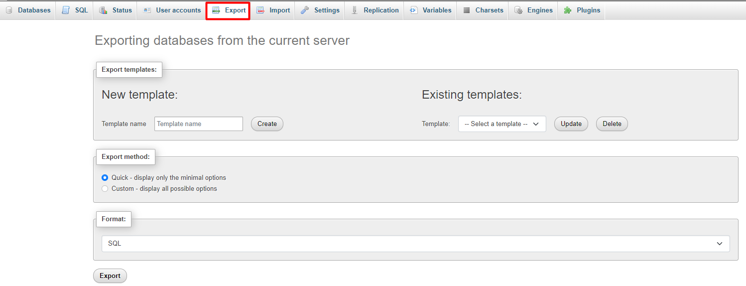 How To Backup A Mysql Database Ultahost Knowledge Base