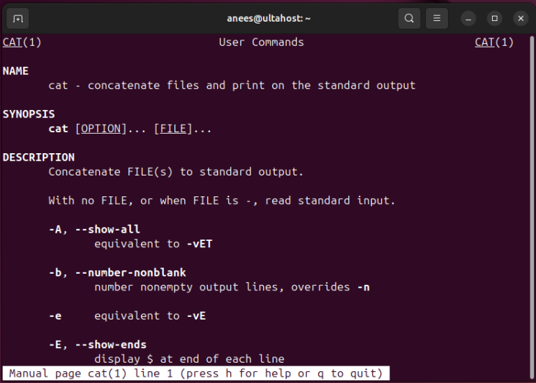 Explore the man (Manual) Command in Linux | Ultahost Knowledge Base Explore the man (Manual) Command in Linux | Ultahost Knowledge Base