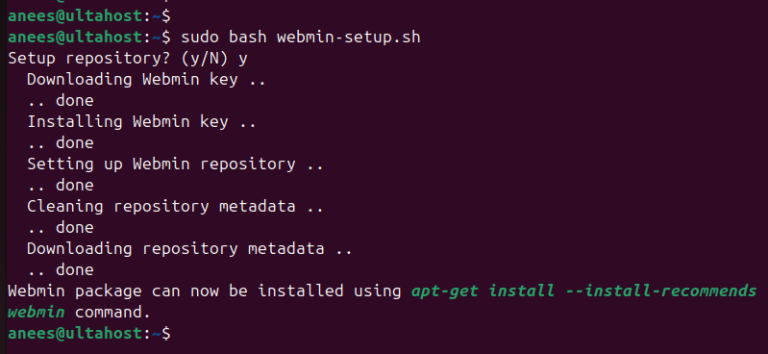 How to Install Webmin on Ubuntu | Ultahost Knowledge Base