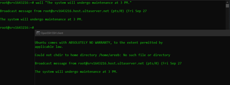 How to Use the wall Command in Linux | Ultahost Knowledge Base