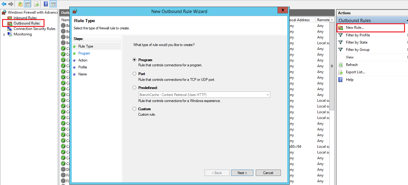 How to Configure Windows Server 2012 Firewall | Ultahost Knowledge Base