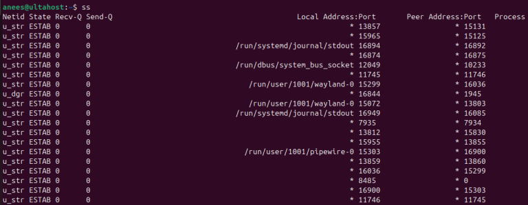 How to Use Linux SS (Socket Statistics) Command | Ultahost Knowledge Base