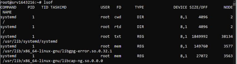 lsof Command in Linux with Examples | Ultahost Knowledge Base