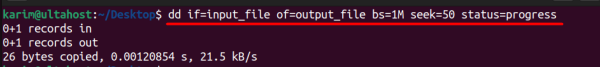 How to Use DD Show Progress Command in Linux | Ultahost Knowledge Base