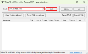 How to Generate Report Using MTR on Windows | Ultahost Knowledge Base